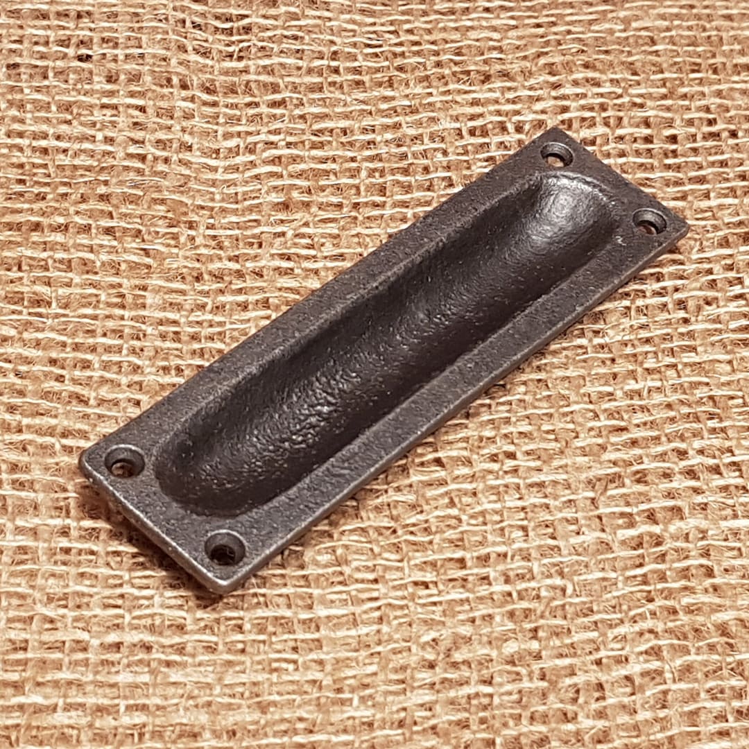 Inset Flush Pull Handle 5" Vintage Antique Iron - Etsy