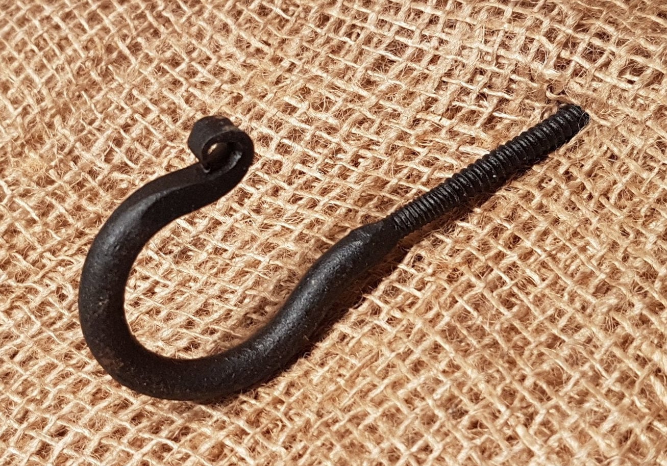 Large Hand Forged Screw-in Hook - Etsy