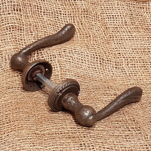 Georgian Hammered Rope Vintage Door Handle Set - Etsy