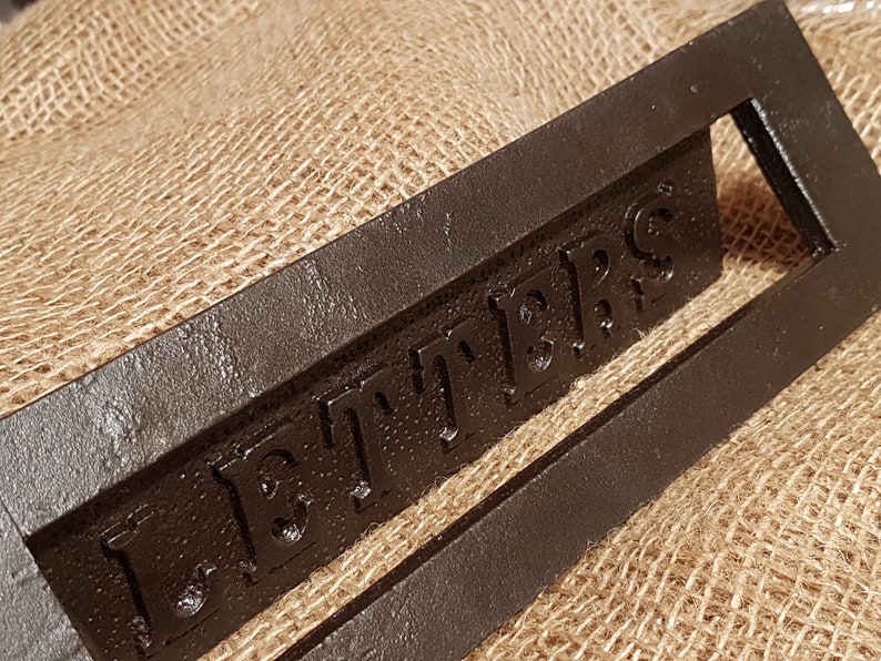 Vintage Cast Iron Letter Plate - Etsy UK