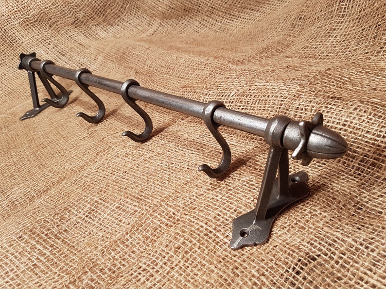 Vintage Hook Rail 38 With 8 Hooks - Etsy