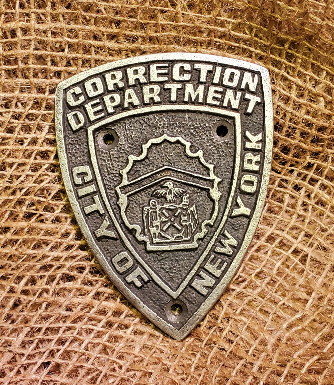 New York City Corrections Dep't Plaque - Etsy