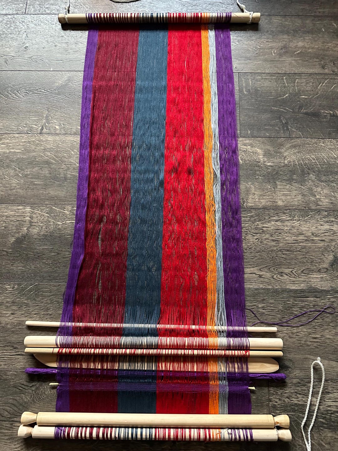 Pre-prepared Warp Threads/back Strap Loom/weaving Your Own Textiles ...
