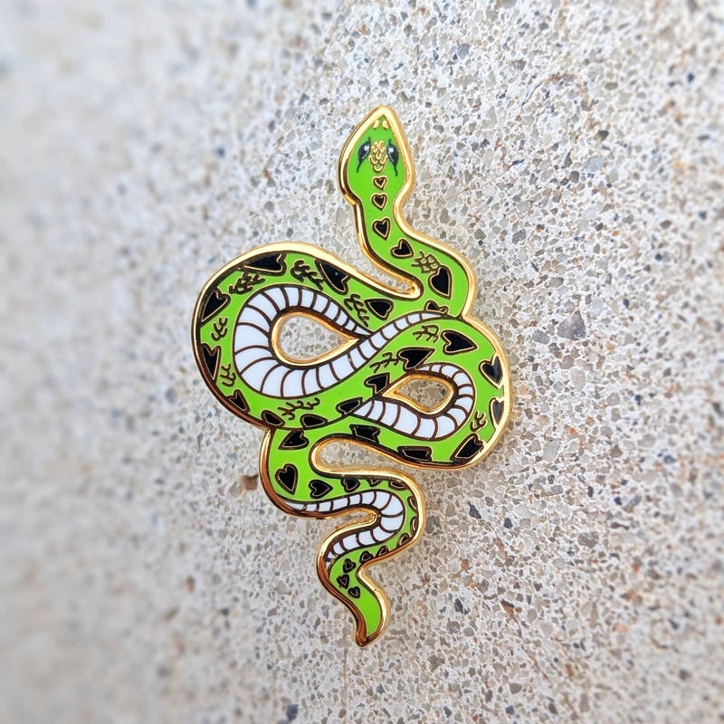 Snake Pin - Etsy