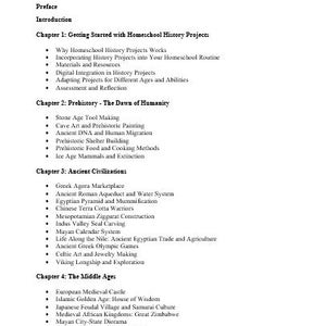 Homeschool History Projects: Hands-on Activity Guide (digital Download ...