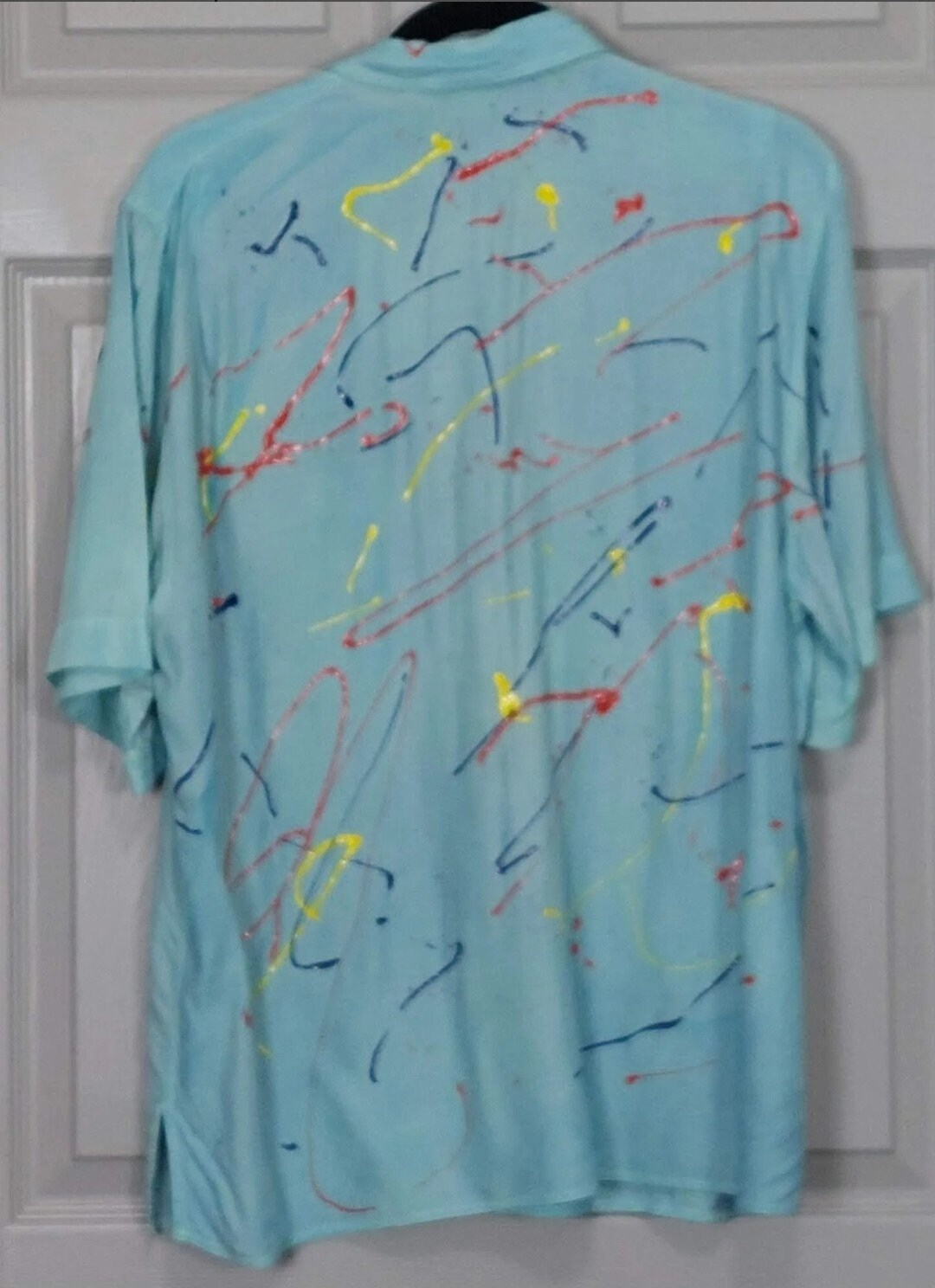 Vintage Blue Paint Splatter Set - Etsy