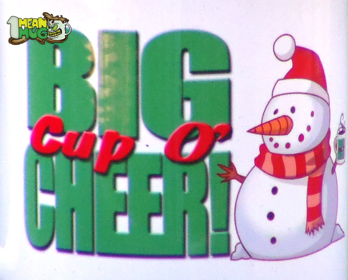 Big Cup O' Cheer Cute Christmas Coffee Mug 11 Oz Christmas Mug Gift ...
