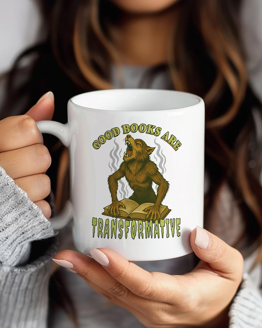 Funny Werewolf Mug: Horror Coffee Mug Gift for Bookish Readers - Etsy