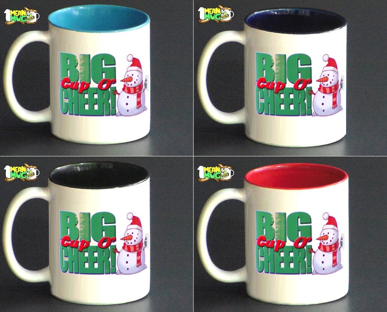 Big Cup O' Cheer Cute Christmas Coffee Mug 11 Oz Christmas Mug Gift ...