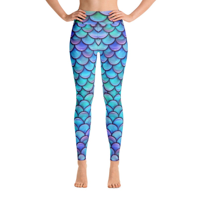 Mermaid Leggings Women Dragon Fish Scale Leggings Reptile - Etsy
