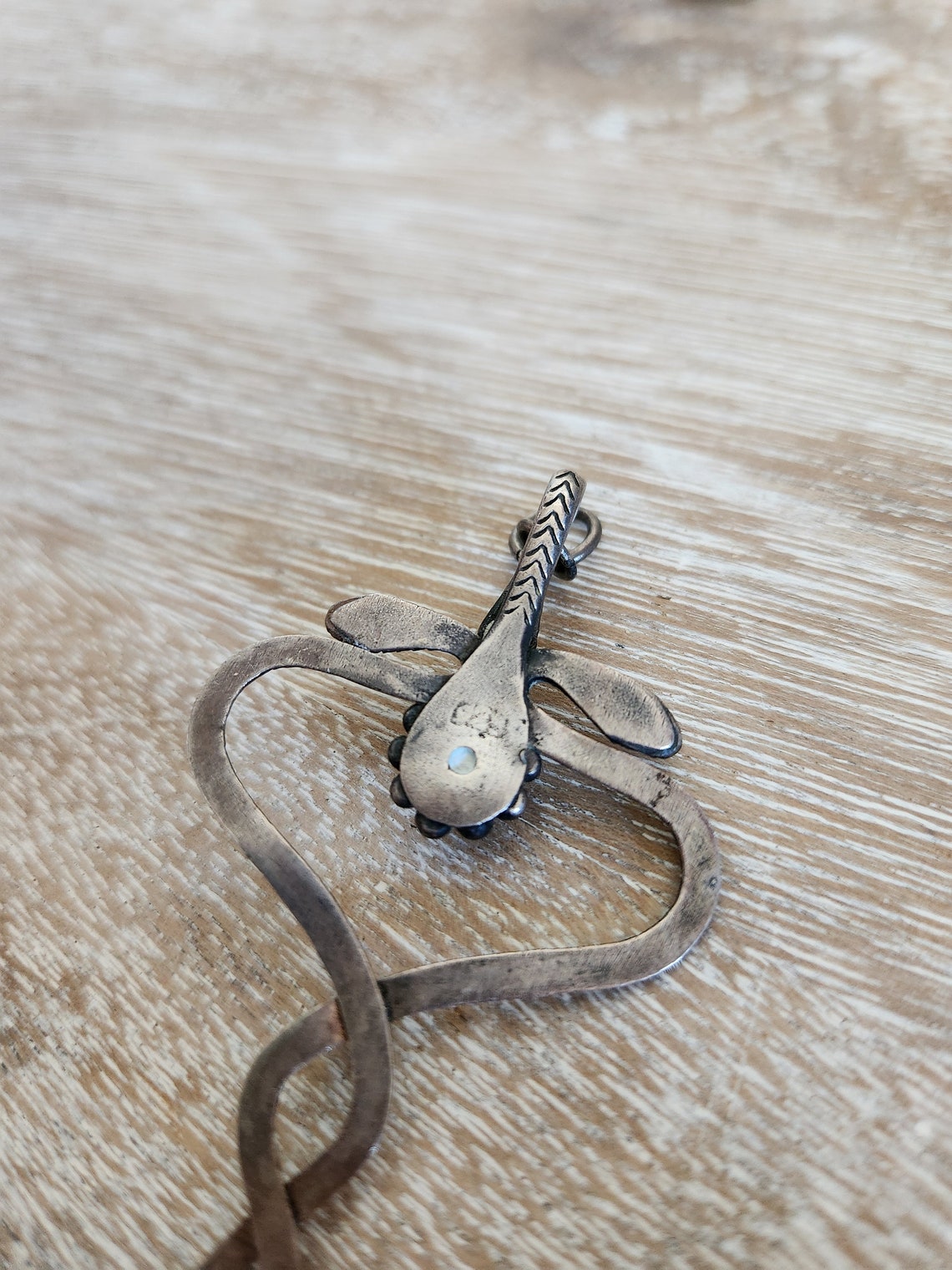 Antique Rare Art Nouveau Triple Snake Sterling Pendant With a Moonstone ...