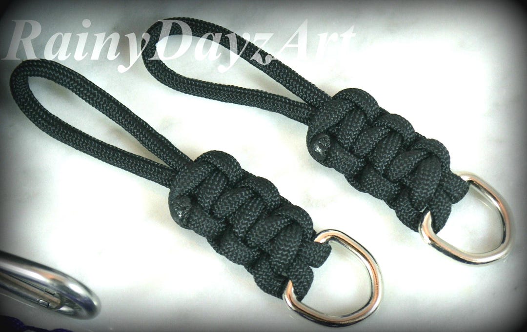 Handmade Black Paracord Camera Fobs: DSLR Accessories (set of 2) - Etsy