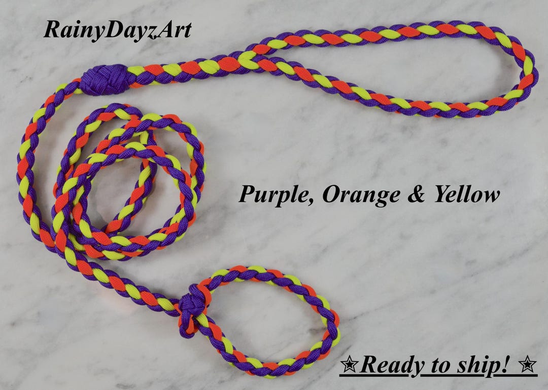 4 Foot Paracord Slip Leash, TSA Approved Travel Leash, Metal Free Leash ...