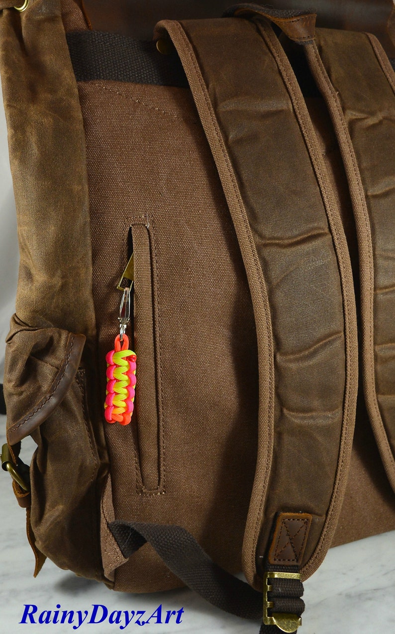 Rainbow Paracord Zipper Pull With Metal Swivel Clip Backpack - Etsy