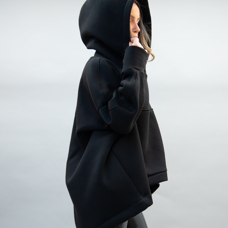 Custom Distressed Black Hoodie - Etsy UK