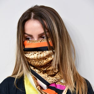 Long Face Mask /activity Accessory/washable Mask/reusable Washable Mask ...