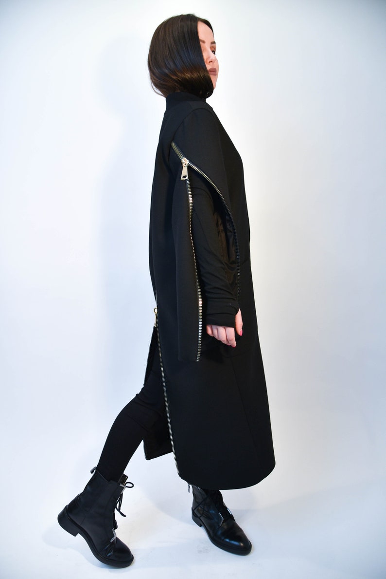 Patch Pocket Coat/long Wool Coat/all Season Collar - Etsy