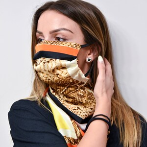 Long Face Mask /activity Accessory/washable Mask/reusable Washable Mask ...