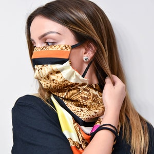 Long Face Mask /activity Accessory/washable Mask/reusable Washable Mask ...