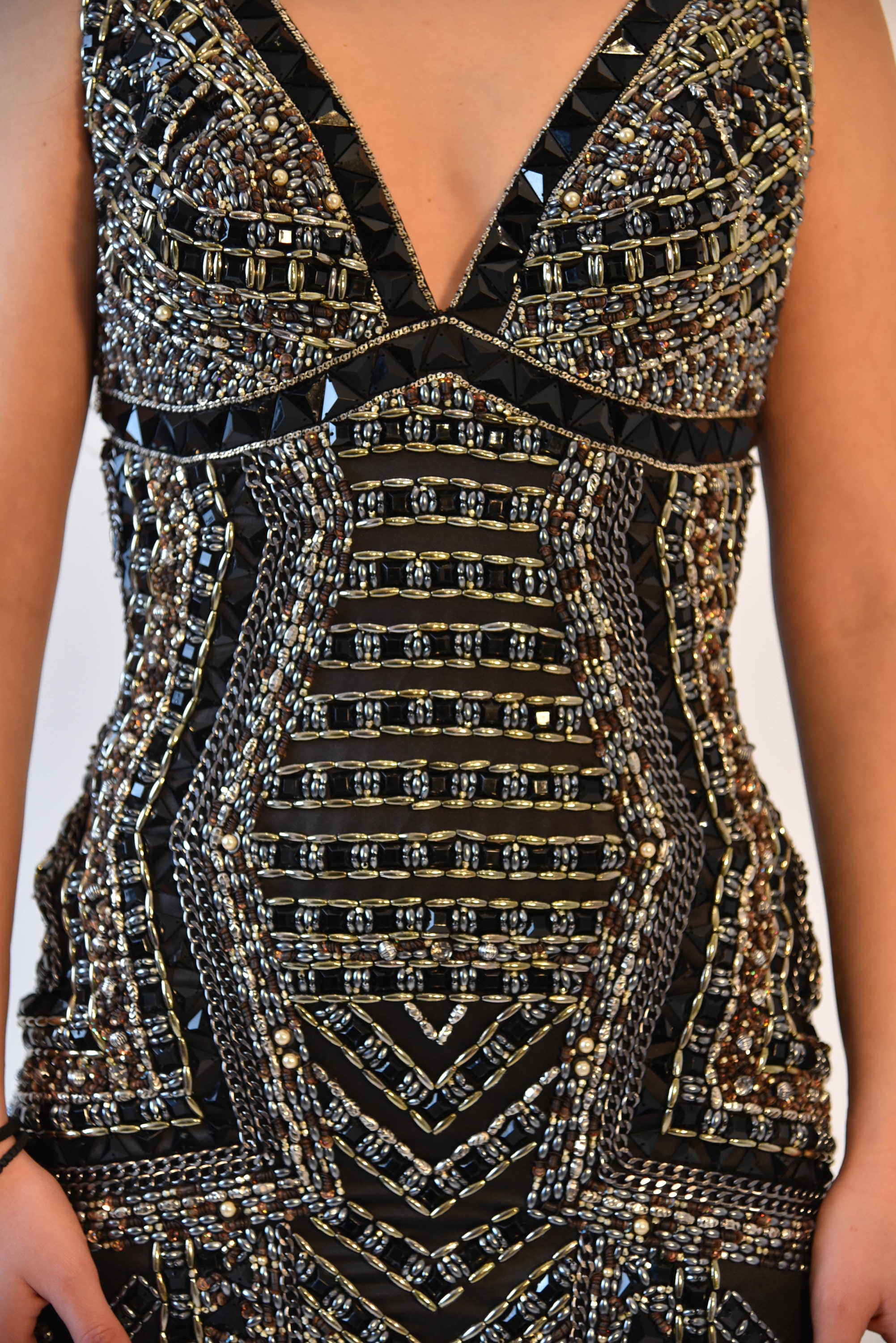 ONE OFF Handmade Dress/Beaded Dress/Handstitched/Slim Pencil | Etsy