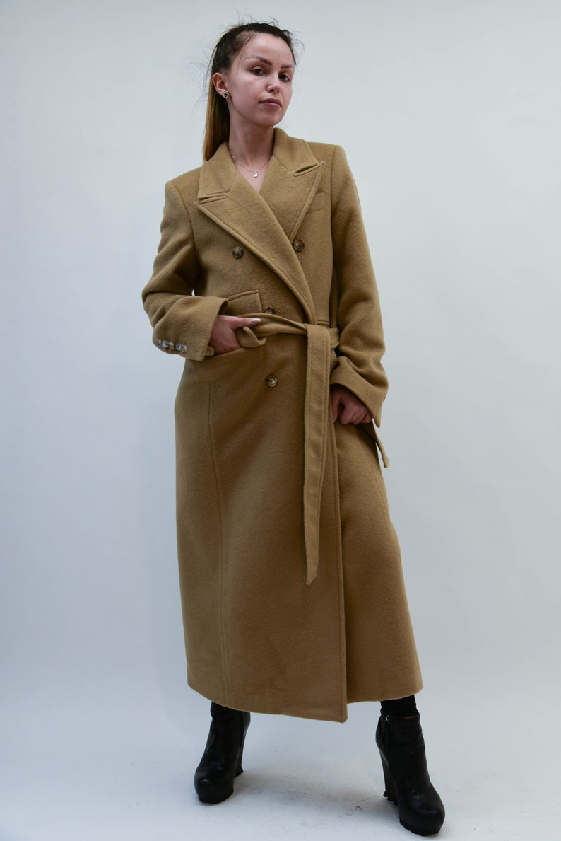 Handmade Wool Coat/Winter Coat/Cashmere Wool Coat/Long Sleeve | Etsy