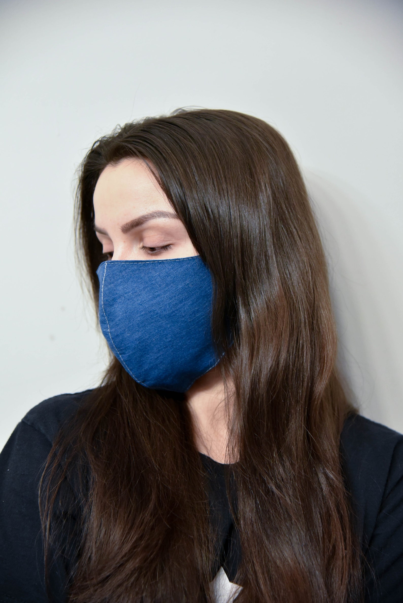 Denim Face Mask With Filter/activity Face Mask/washable - Etsy
