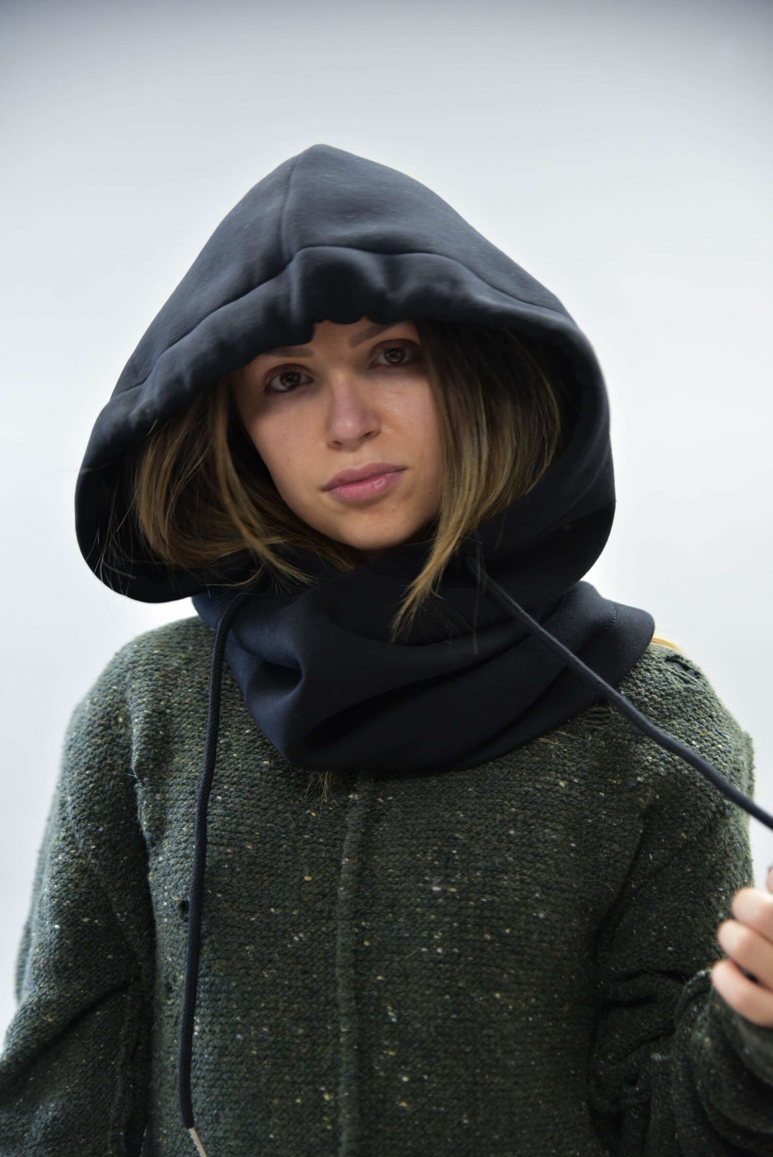 Handmade Black Hood Mask/black Balaclava/hood Mask/unisex Hood Mask ...