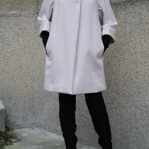 Handmade Wool Coat/winter Coat/cashmere Wool Coat/long Sleeve Trench ...