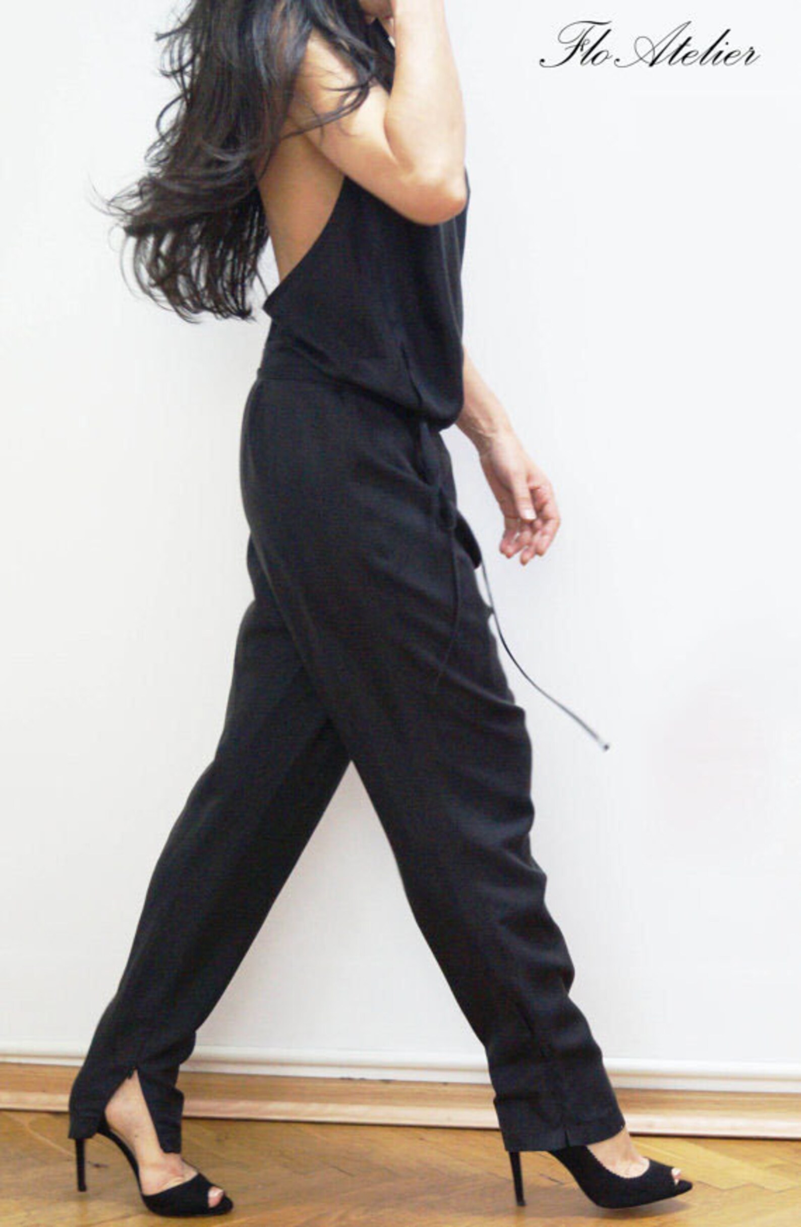 Black Womens Jumpsuit/ Bodysuit/ Romper /overalls/fashionable - Etsy