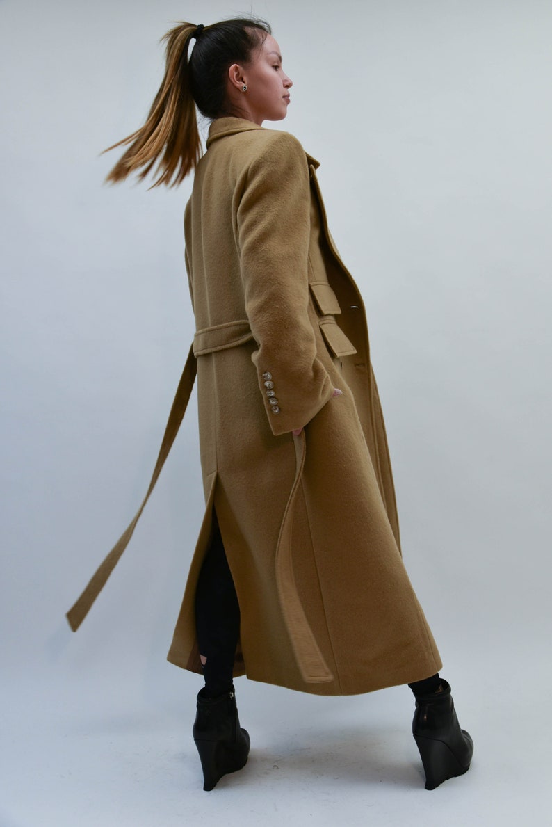 Handmade Wool Coat/Winter Coat/Cashmere Wool Coat/Long Sleeve | Etsy