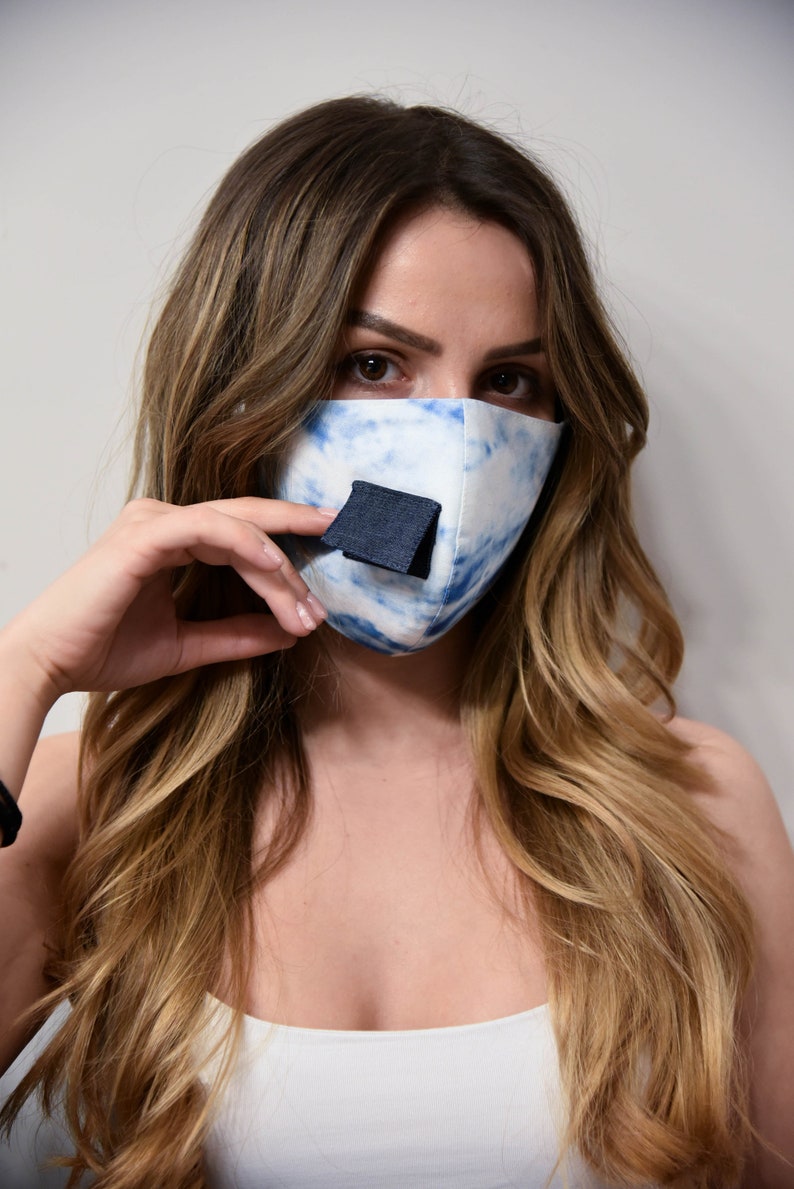 Face Mask with Slit/Face Mask with Opening/Washable | Etsy