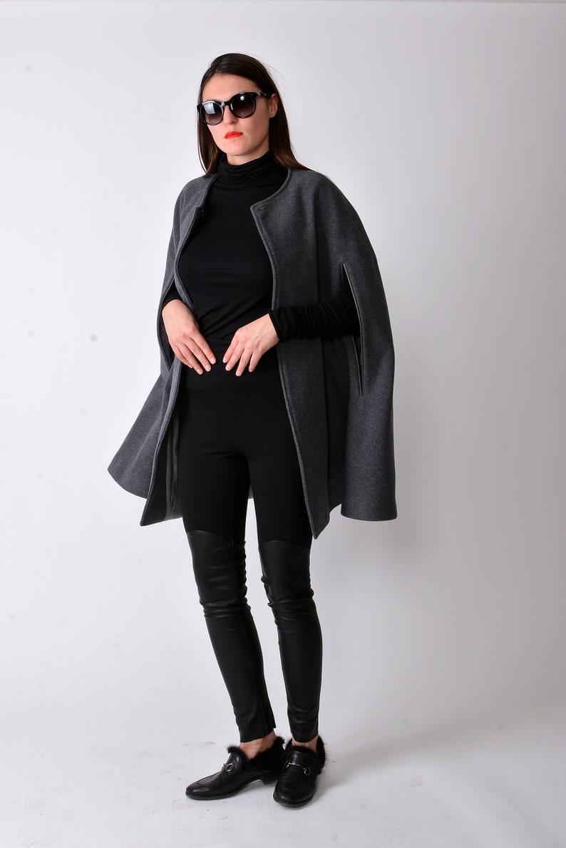 Winter Cape Coat/jacket for Women/wool Cape/cape Jacket/fashion Cape ...