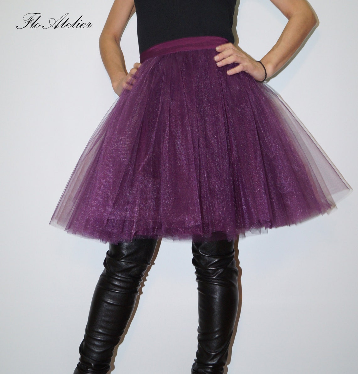 Women Tulle Skirt Tea Length Tutu Skirt Princess Skirt Wedding Etsy