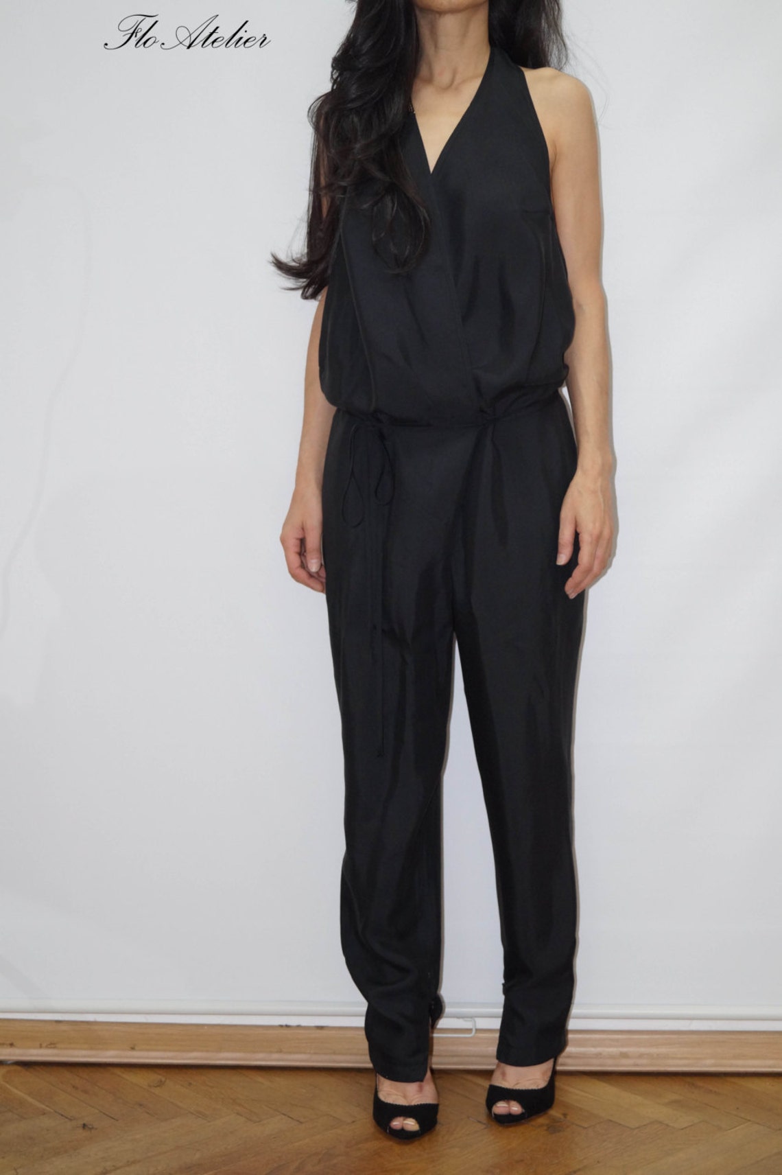 Black Womens Jumpsuit/ Bodysuit/ Romper /overalls/fashionable - Etsy