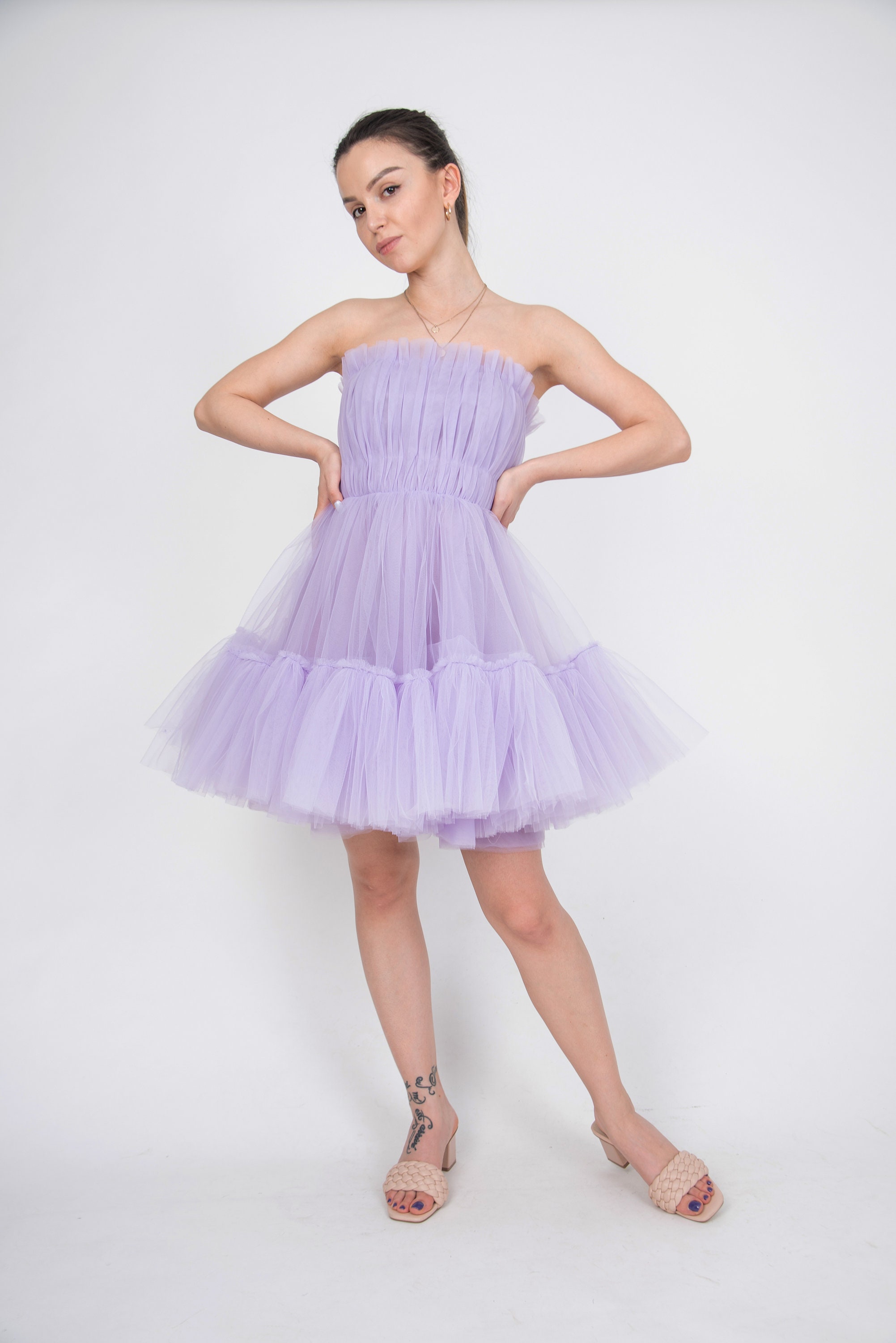 Women Tulle Dress/tutu Dress/layered Dress/wedding Dress/ruffle Dress ...