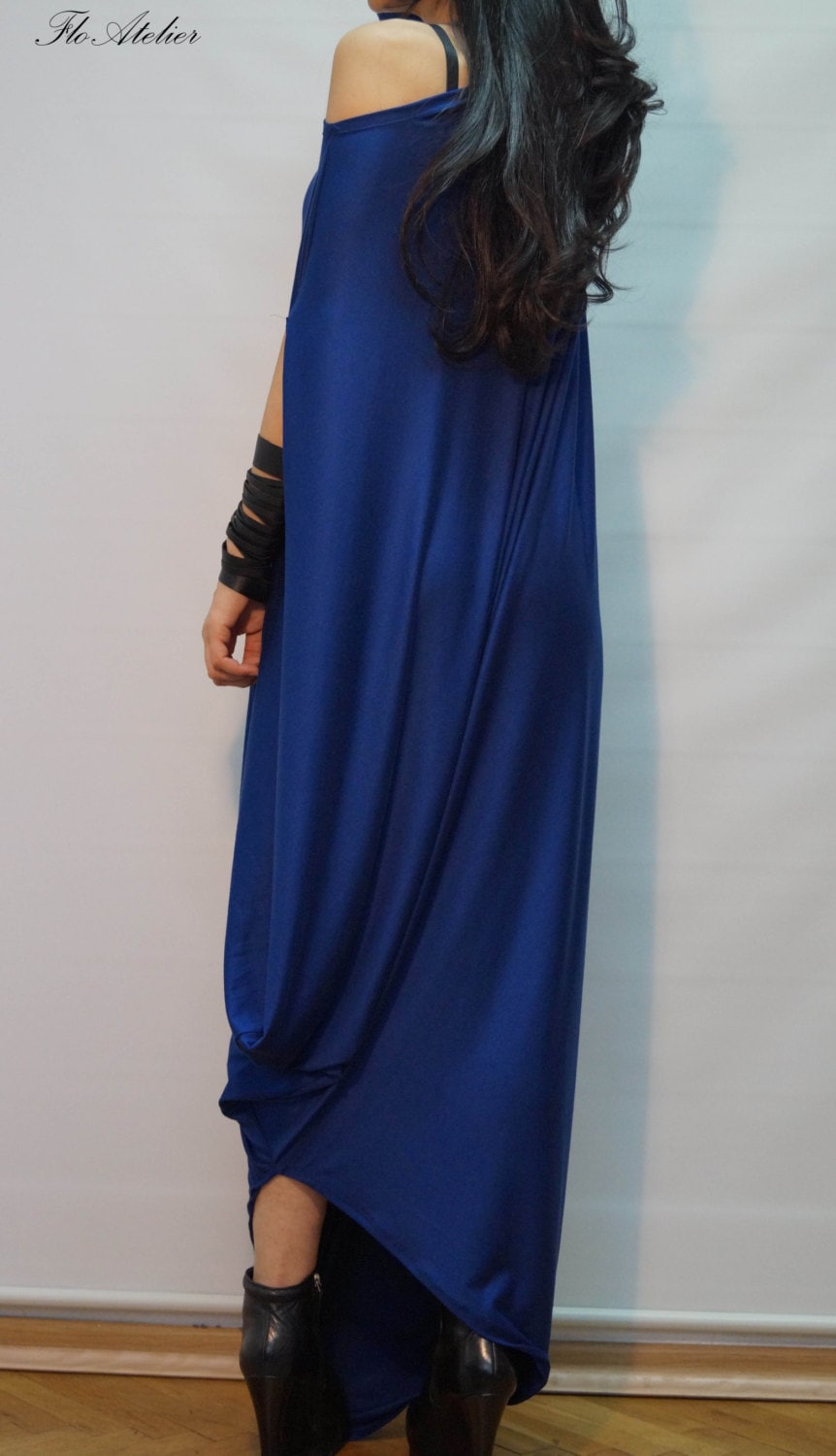 Royal Blue Asymmetrical Tunic/handmade Long Sleeve - Etsy UK