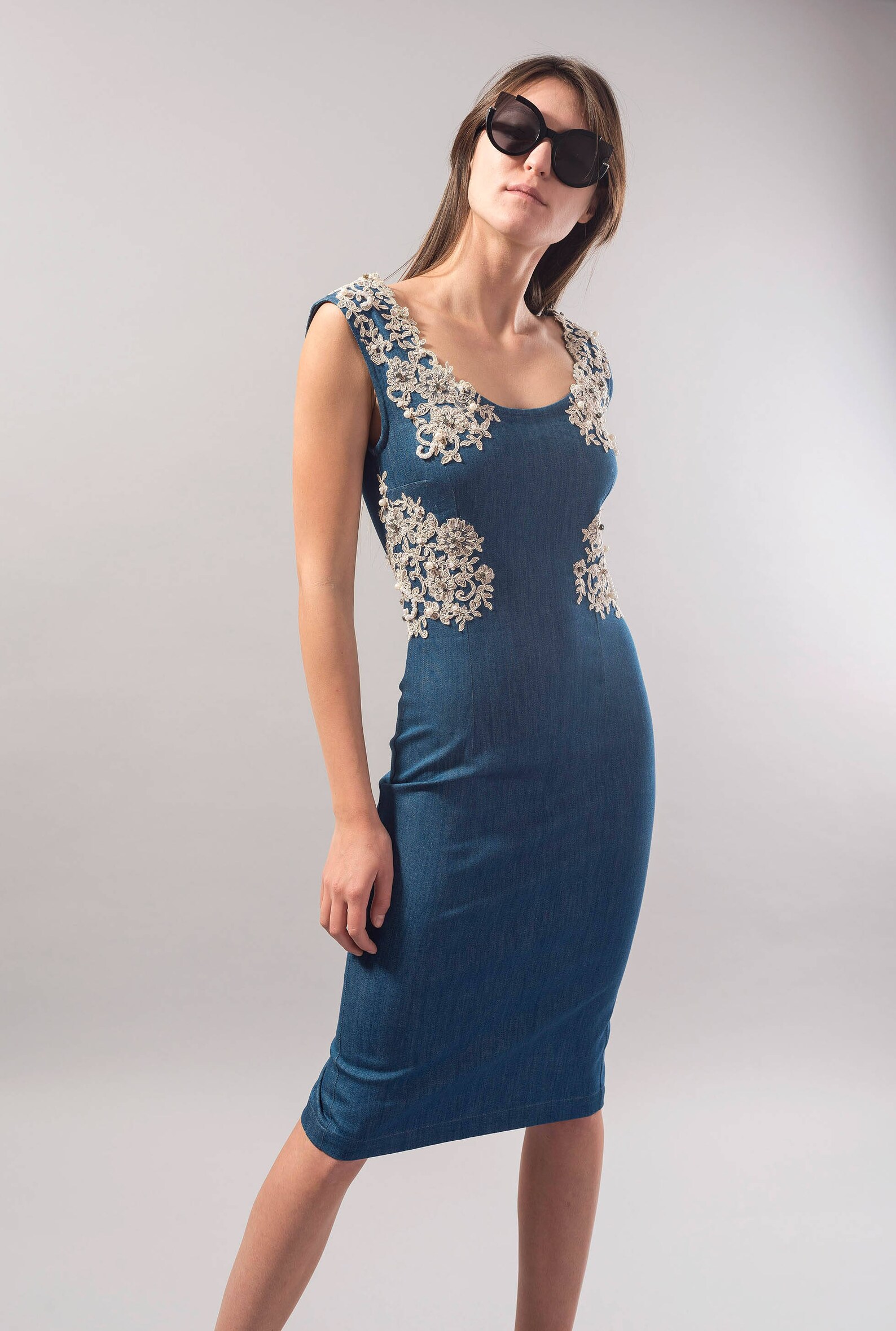 Slim Fit Classic Smart Dress/sleeveless Dress/cocktail - Etsy