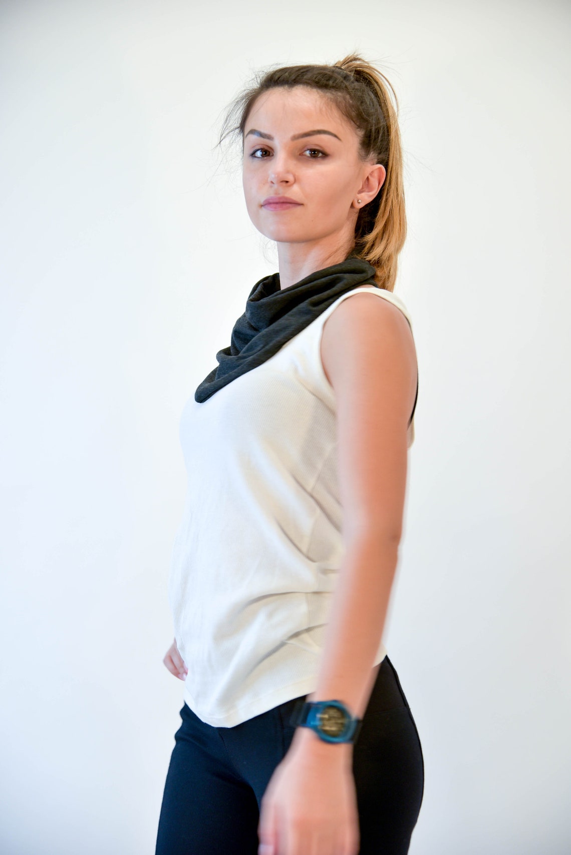 Gray Long Face Mask/activity Accessory/washable Mask/reusable | Etsy