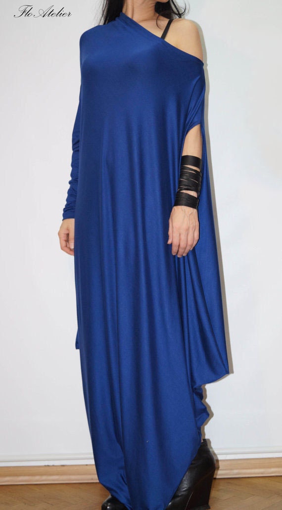 Royal Blue Asymmetrical Tunic/handmade Long Sleeve - Etsy UK