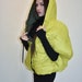 Yellow Quilted Jacket/windproof Jacket/yellow Warm Jacket/double Sided ...