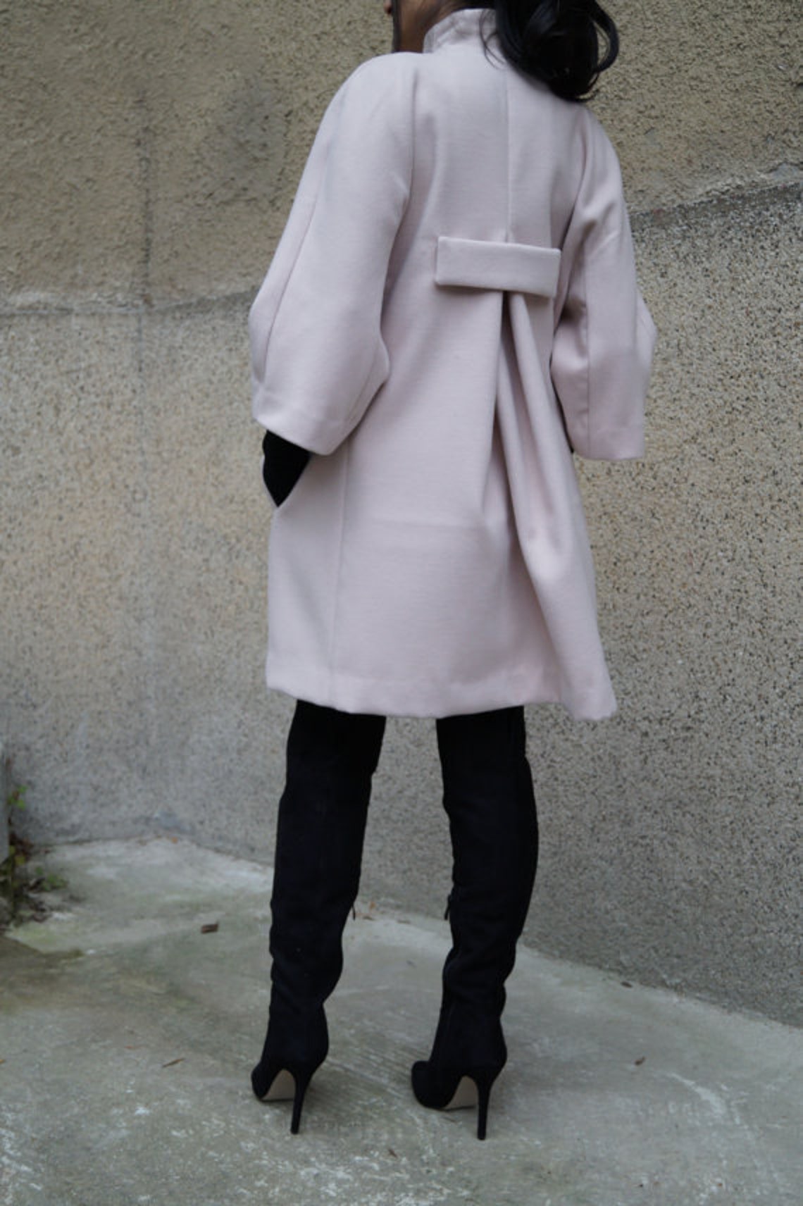 Handmade Wool Coat/Winter Coat/Cashmere Wool Coat/Long Sleeve | Etsy