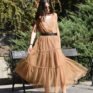 Women Tulle Dress/tutu Dress/layered Dress/wedding Dress/ruffle Dress ...