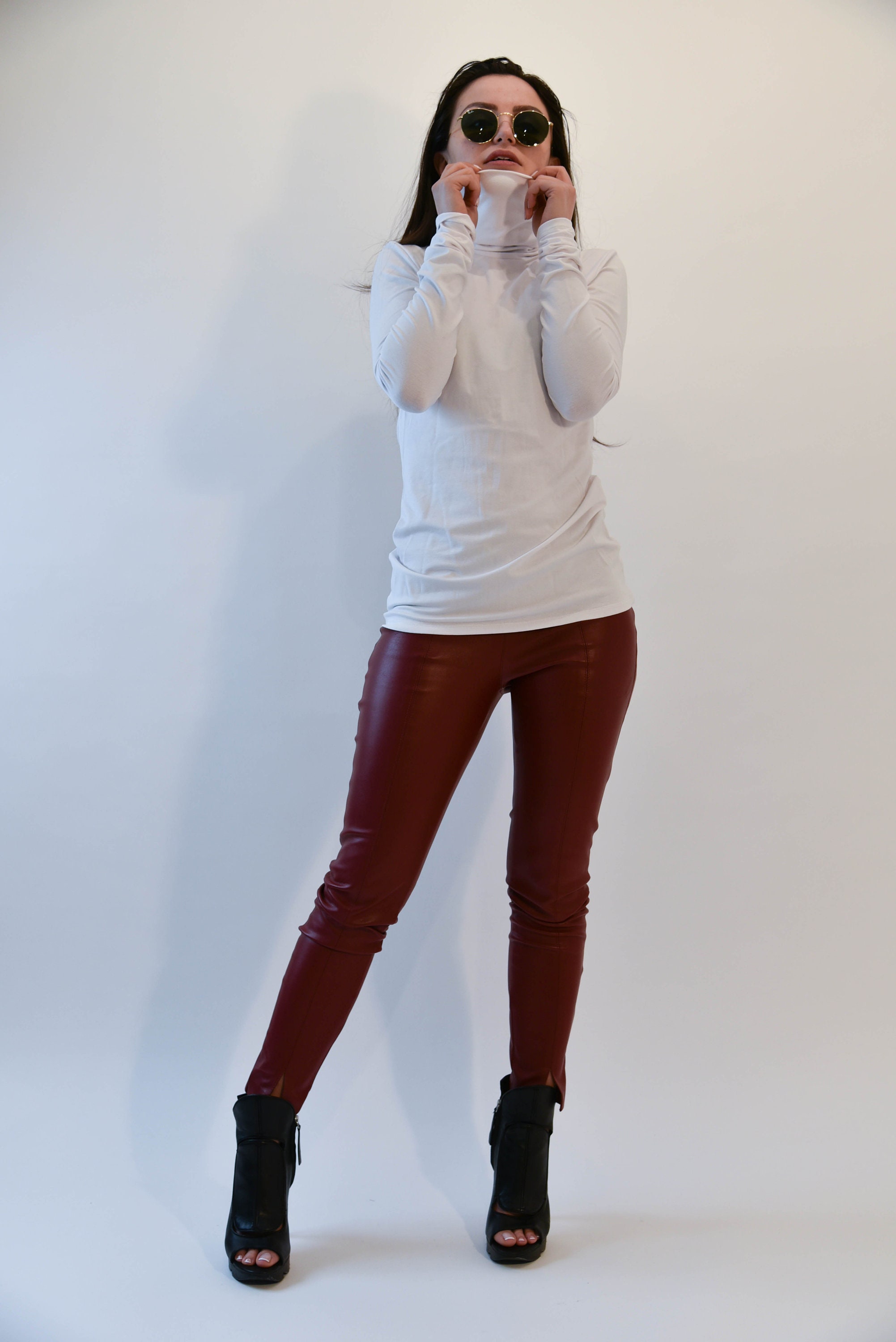 White Long Sleeve Tunic/Women's Casual Blouse/Casual White | Etsy