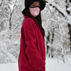 Face Mask With Filter/red Mask/activity Mask/face Washable Mask ...