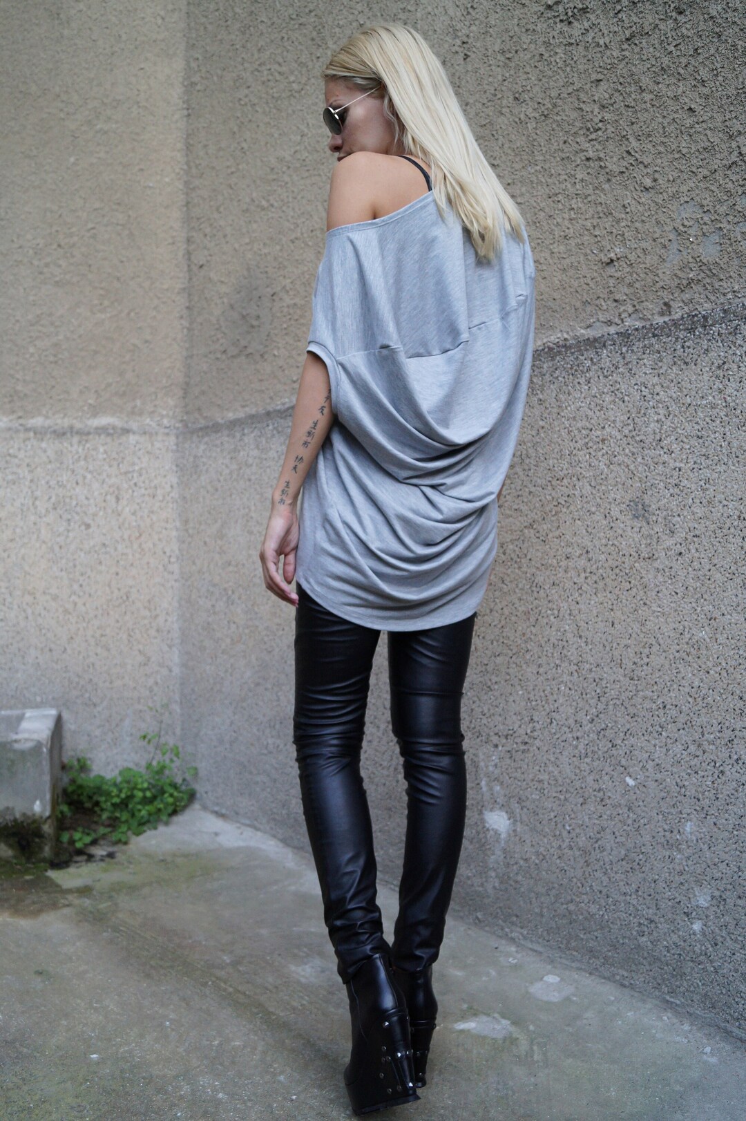 Oversized Top/asymmetrical Tunic/summer Top/draped Top/loose Woman ...