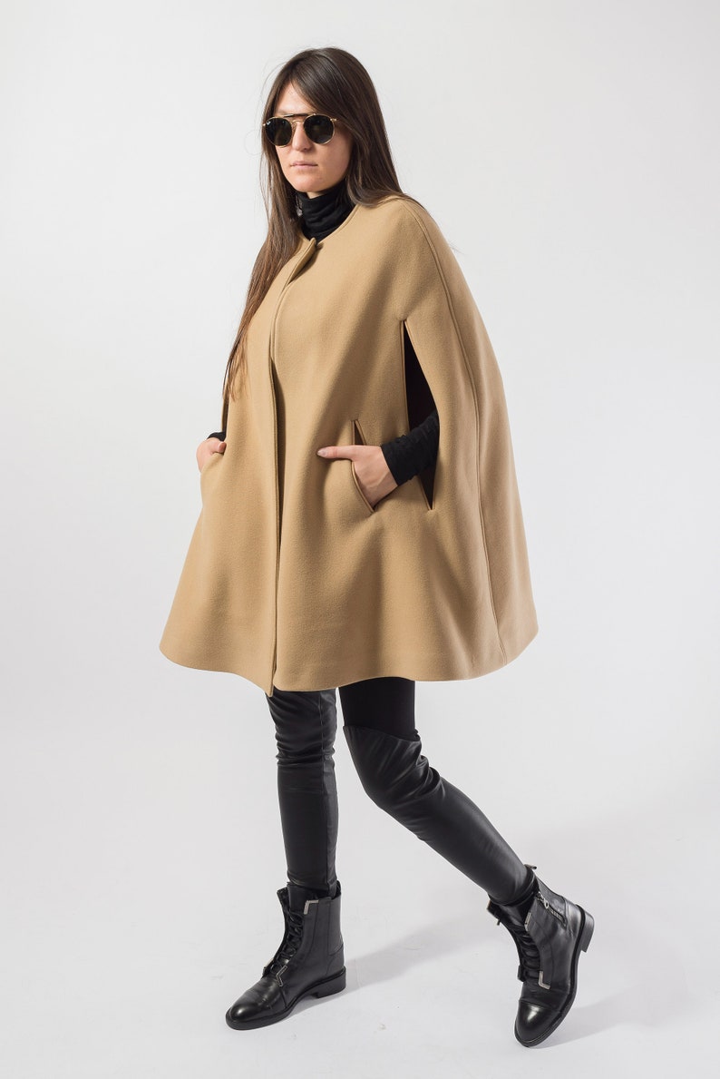 Winter Cape Coat/jacket for Women/wool Cape/cape Jacket/fashion Cape ...