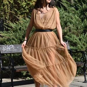 Women Tulle Dress/tutu Dress/layered Dress/wedding Dress/ruffle Dress ...