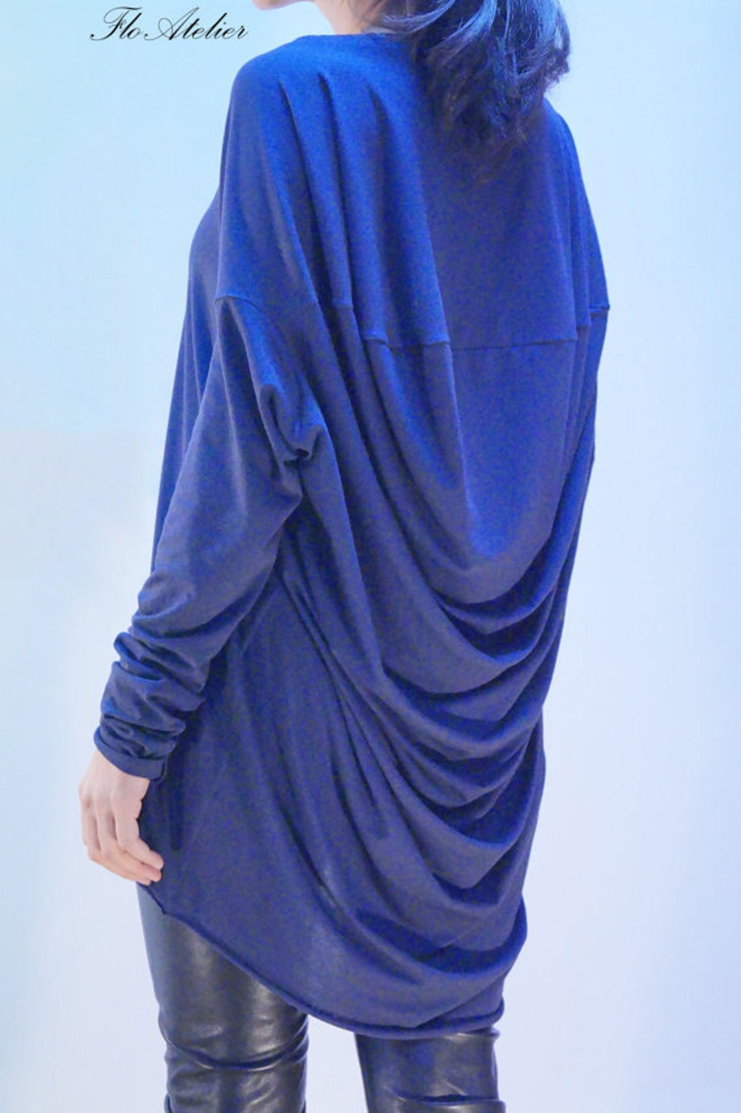Asymmetrical Maxi Tunic/long Top/asymmetrical Tunic/cotton With ...