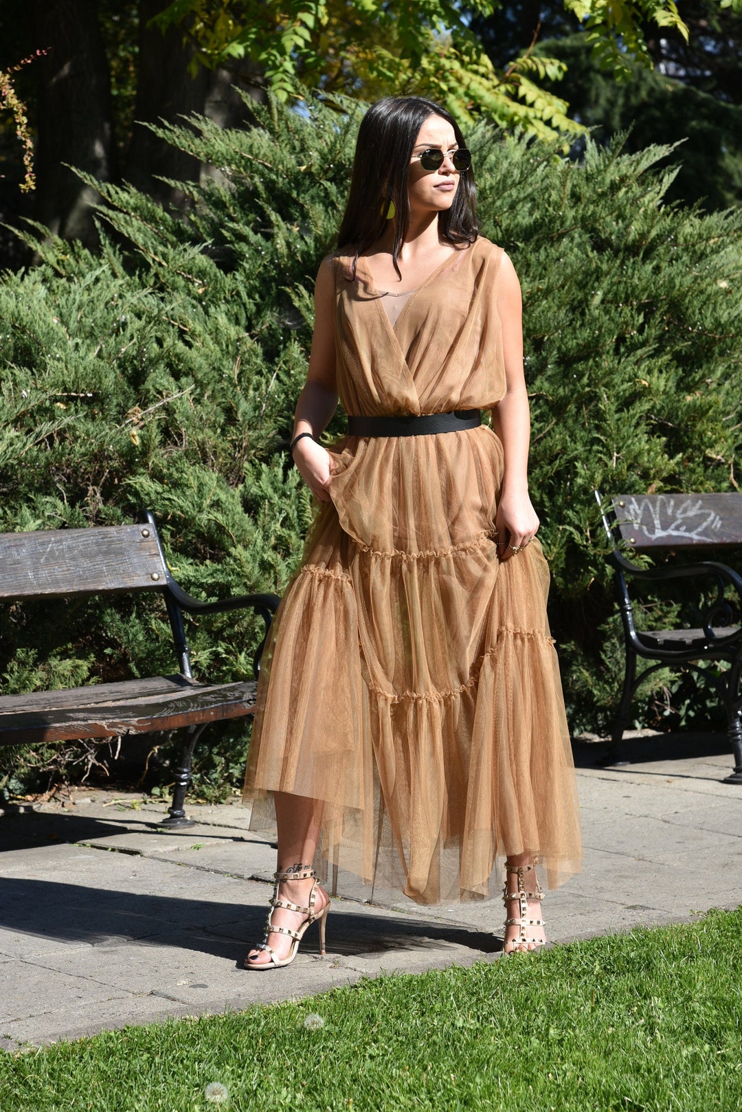 Women Tulle Dress/tutu Dress/layered Dress/wedding Dress/ruffle Dress ...