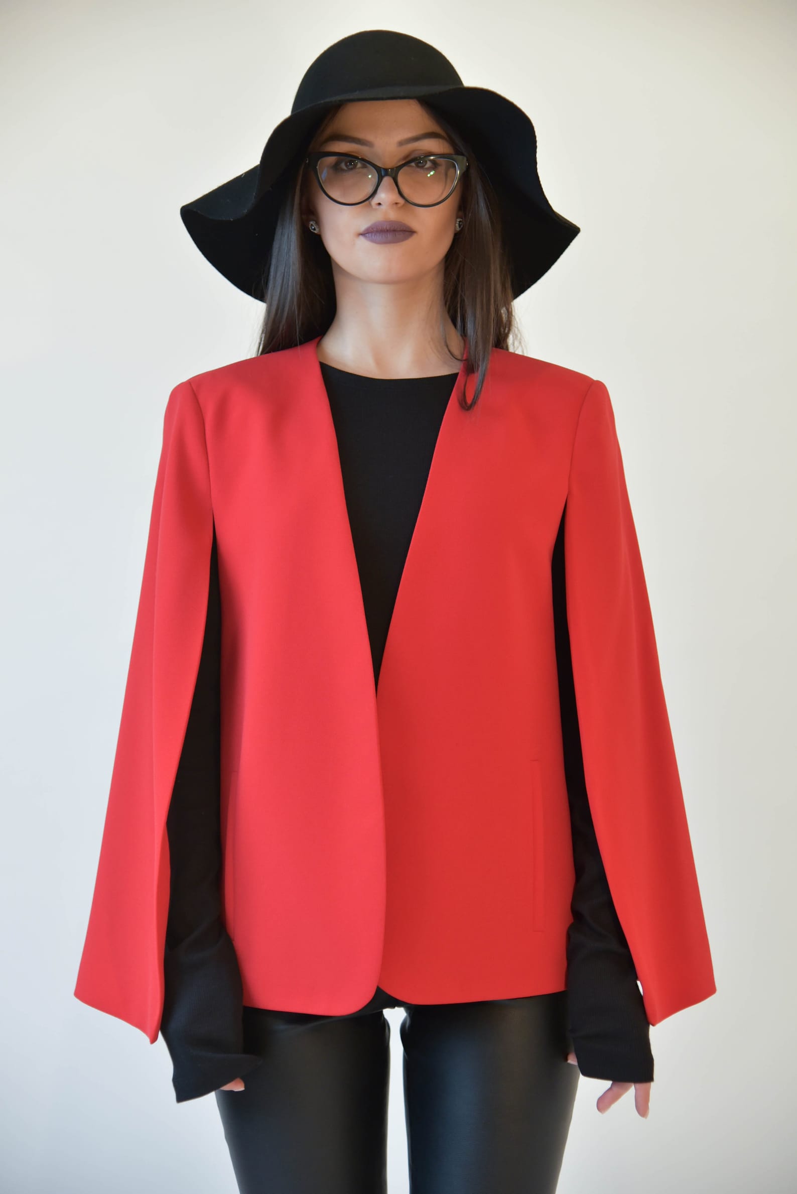 Red Cape Coat/jacket for Women/handmade Cape/cape - Etsy